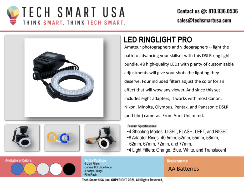 LED RINGLIGHT PRO - Tech Smart USA
